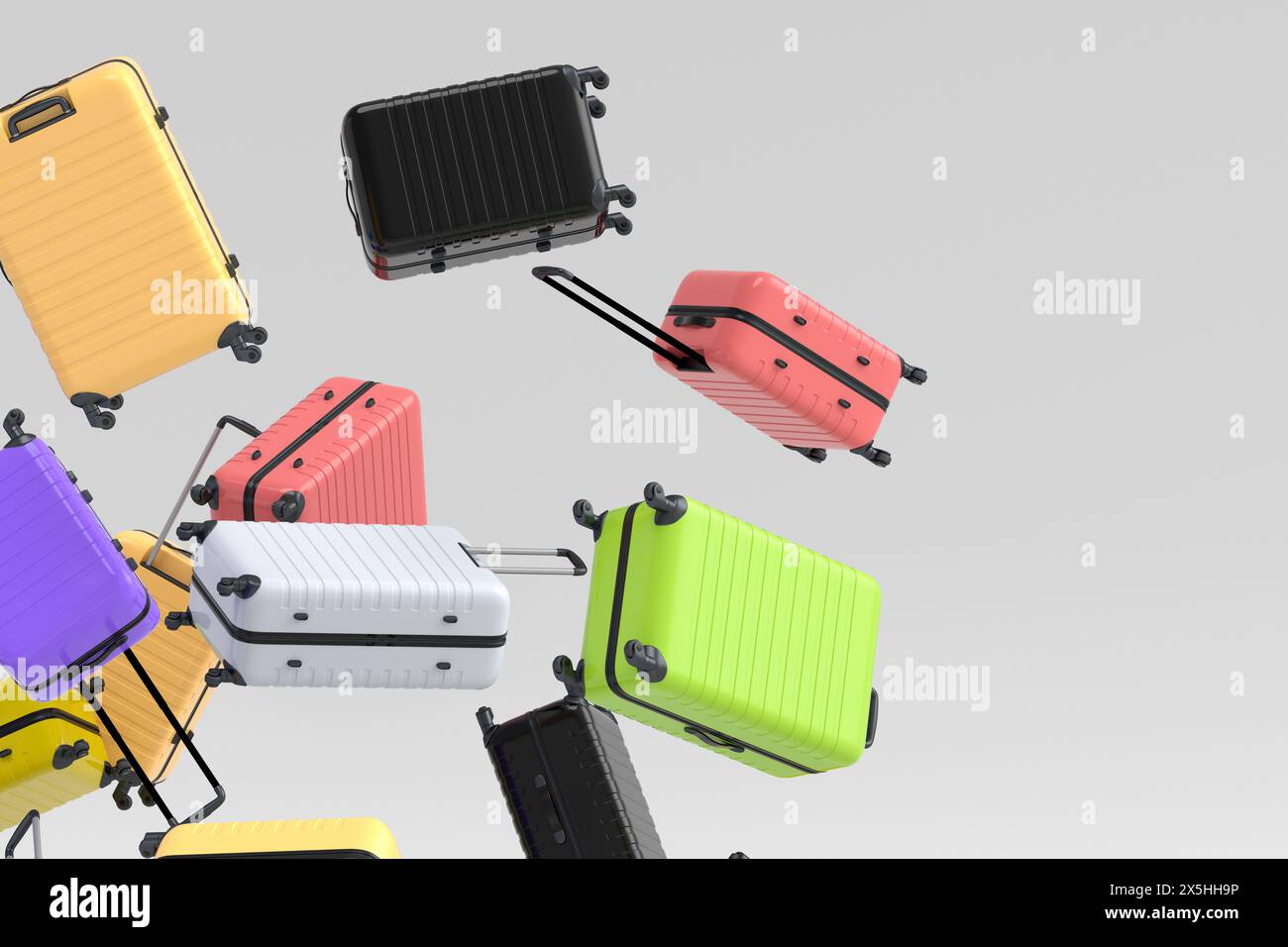 Jumping beach suitcase hi-res stock photography and images - Alamy