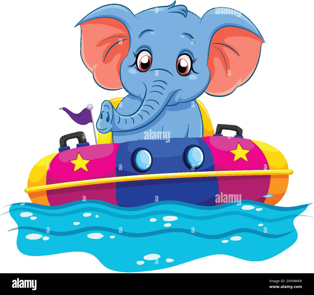 Blue yellow boat in Cut Out Stock Images & Pictures - Alamy