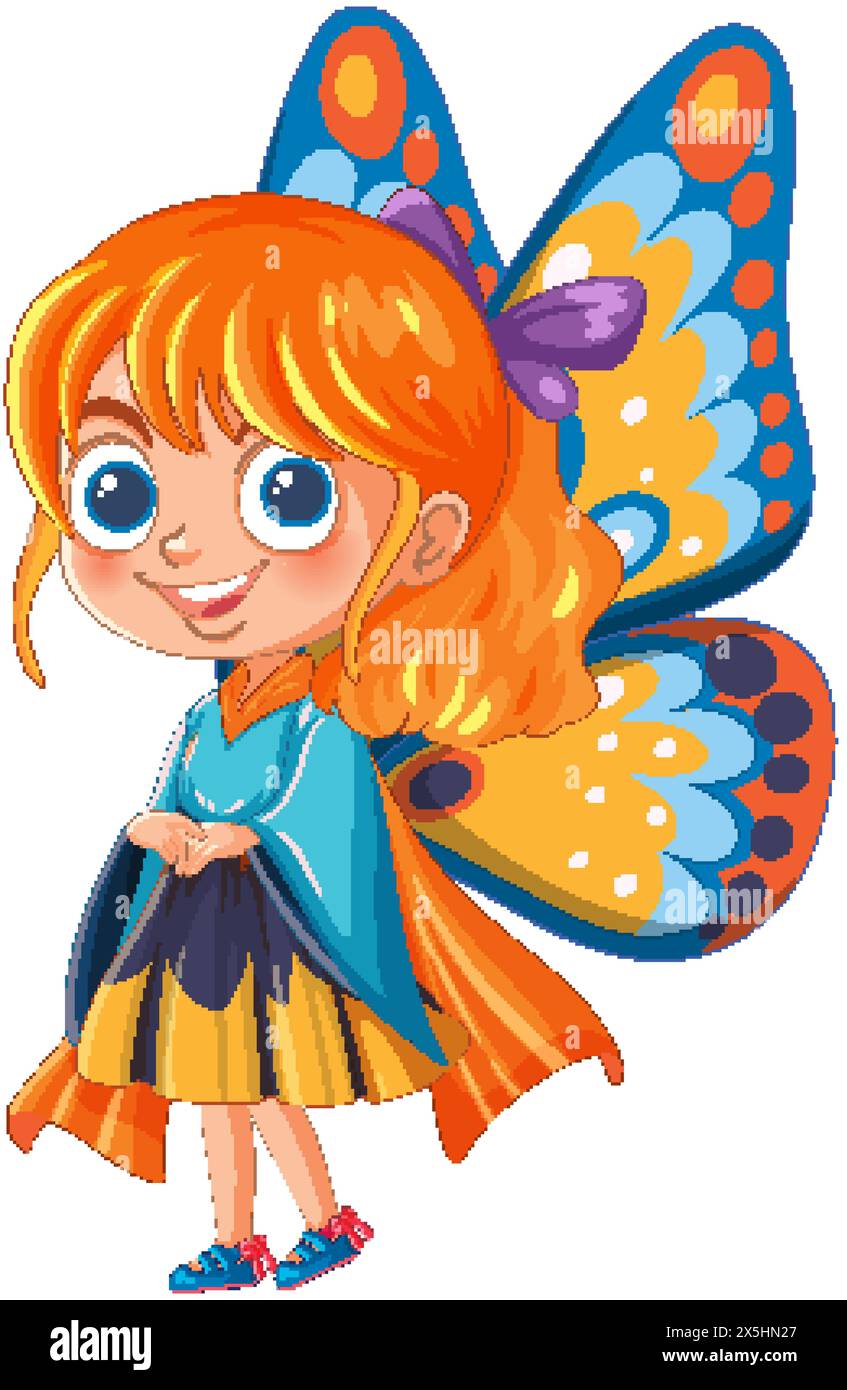 Cheerful girl clipart Stock Vector Images - Alamy