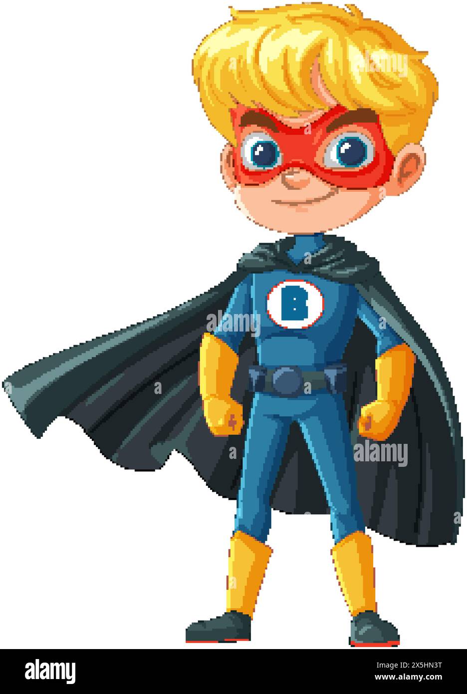 Cartoon of a child dressed as a superhero Stock Vector Image & Art - Alamy