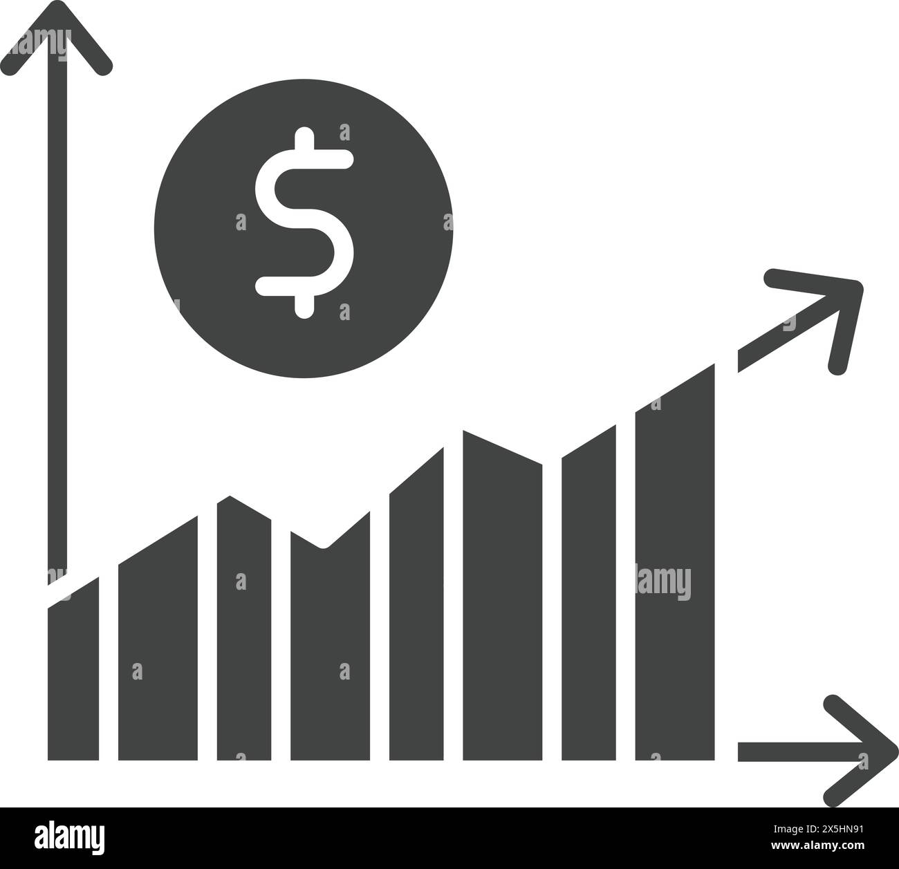 Stock Market Up icon vector image. Suitable for mobile application web ...