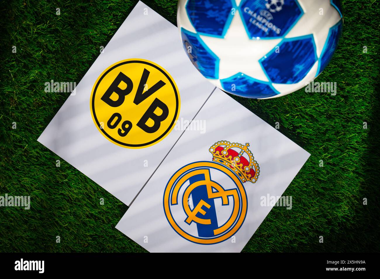 LONDON, ENGLAND, MAY 10, 2024: Borussia Dortmund (GER) vs Real Madrid ...