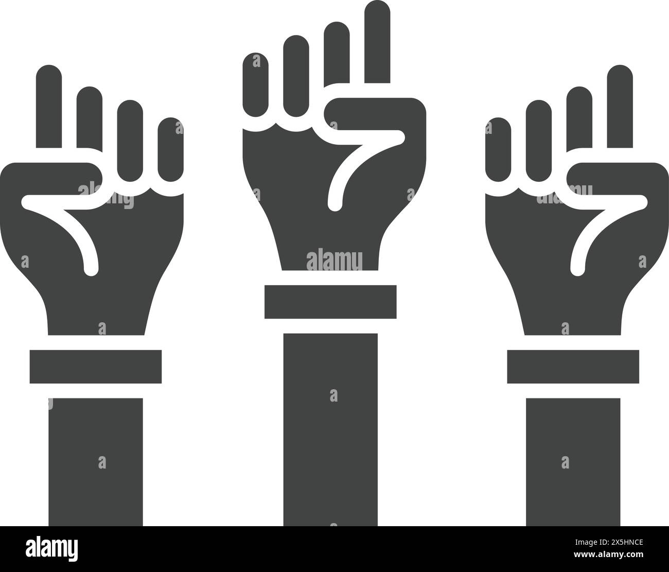 Solidarity icon vector image. Suitable for mobile application web application and print media ...
