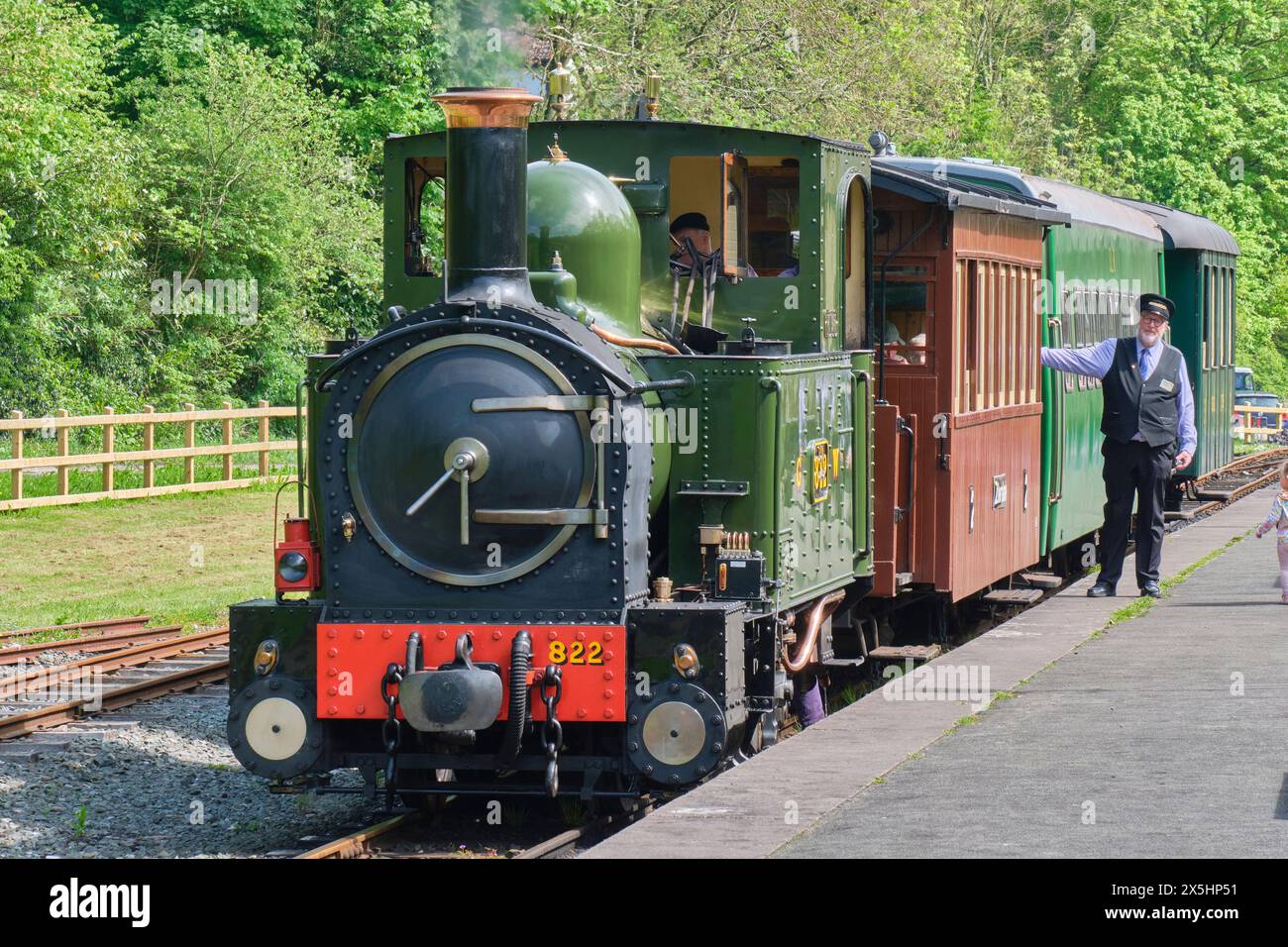 Steam Train (The Earl) at the Welshpool and Llanfair Railway, Welshpool ...