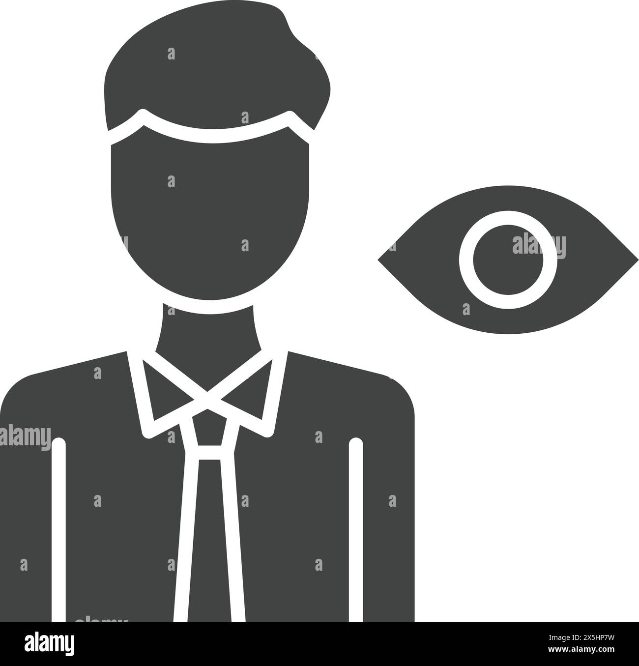 Vision icon vector image. Suitable for mobile application web ...