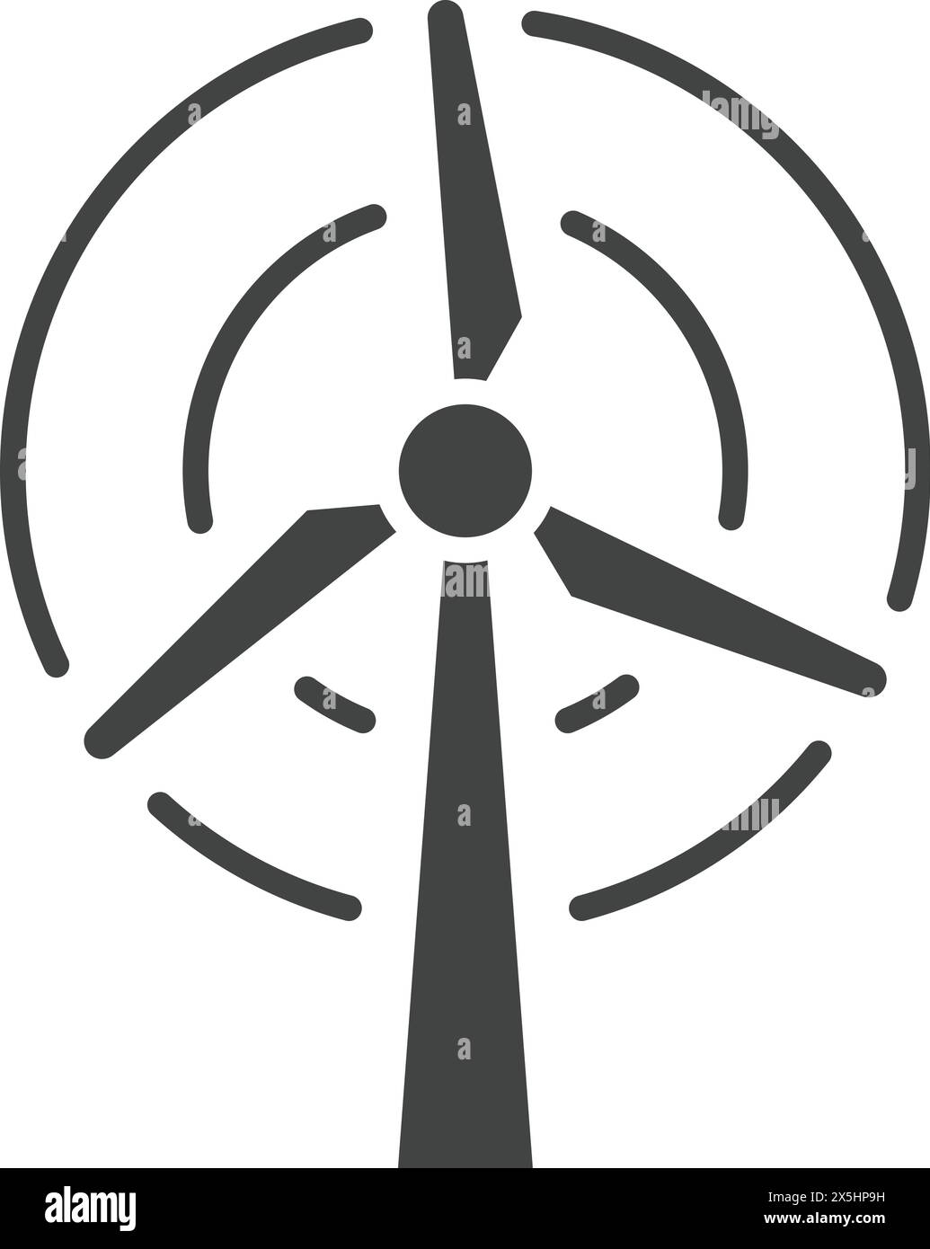Wind Power icon vector image. Suitable for mobile application web ...