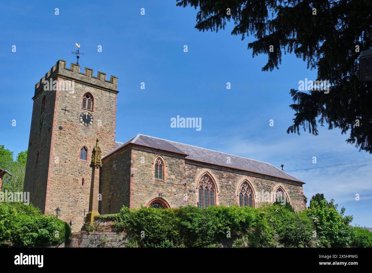 St Mary's Church, Welshpool, Powys, Wales Stock Photo - Alamy