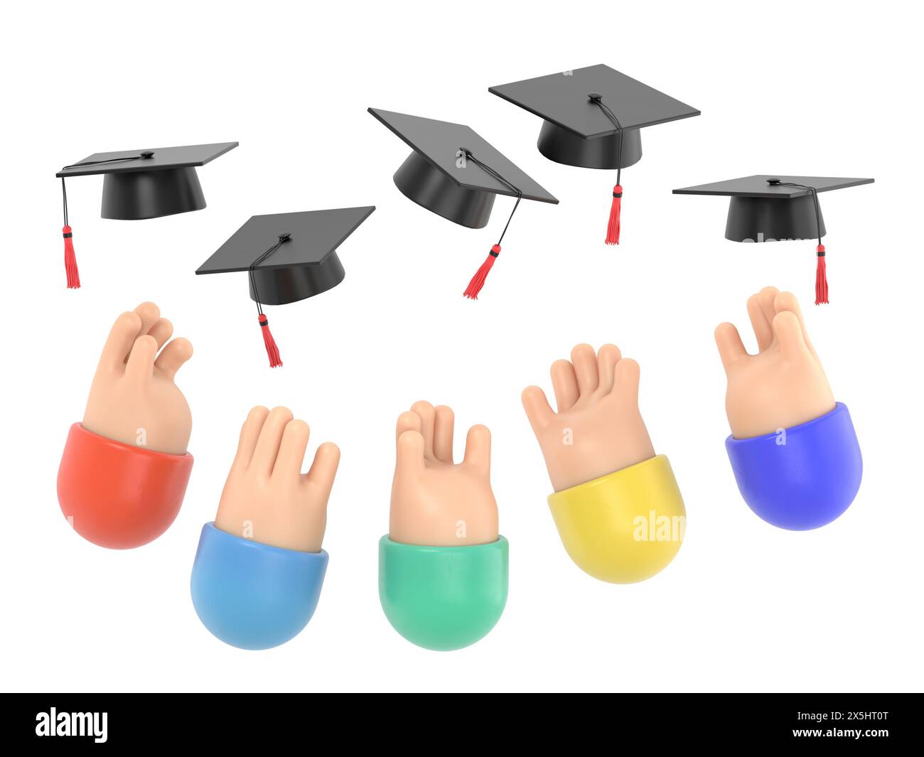 White Graduation Cap Cartoon