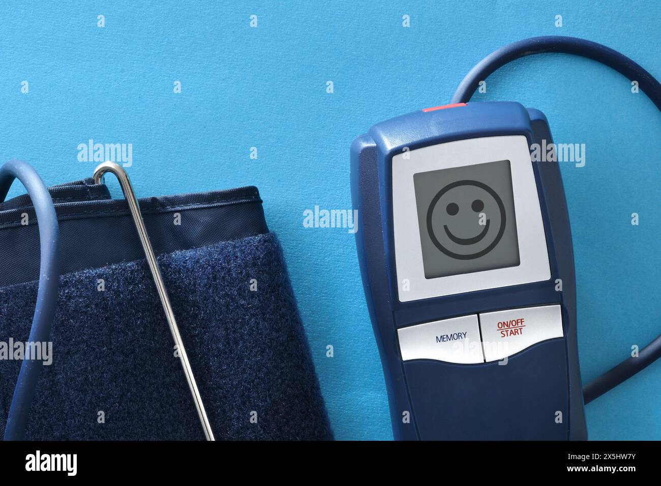 Detail of good health concept of blood pressure with digital blood ...