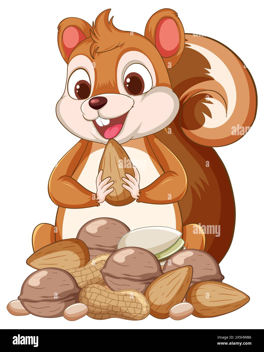 Cartoon walnuts hi-res stock photography and images - Alamy