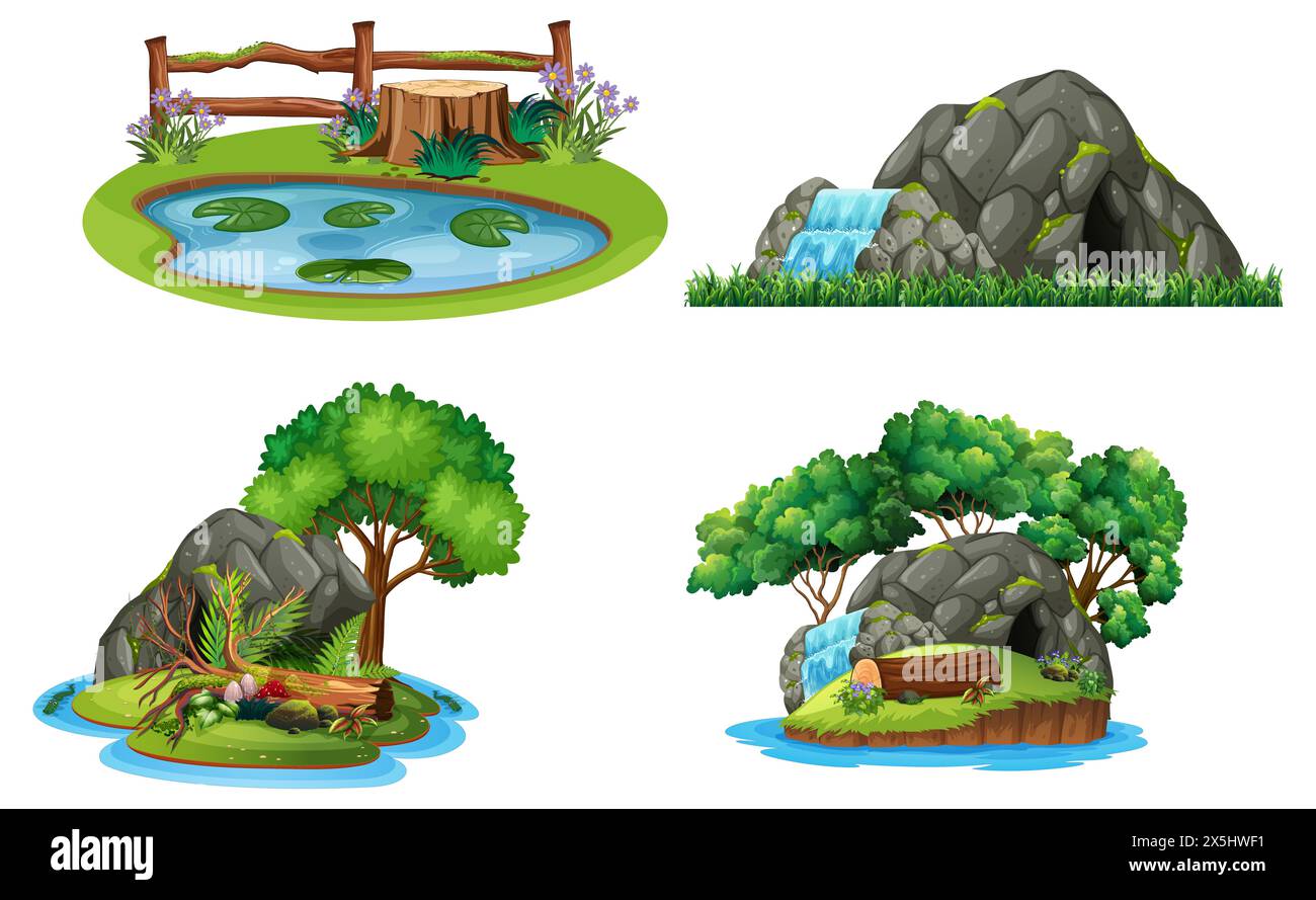Boulders habitat Cut Out Stock Images & Pictures - Alamy