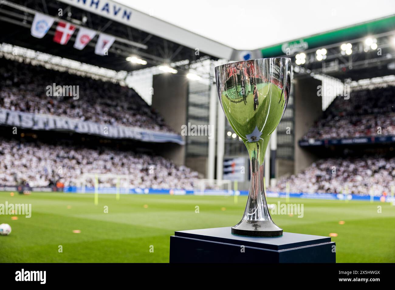 Copenhagen, Denmark. 09th May, 2024. The cup seen before the Danish cup ...