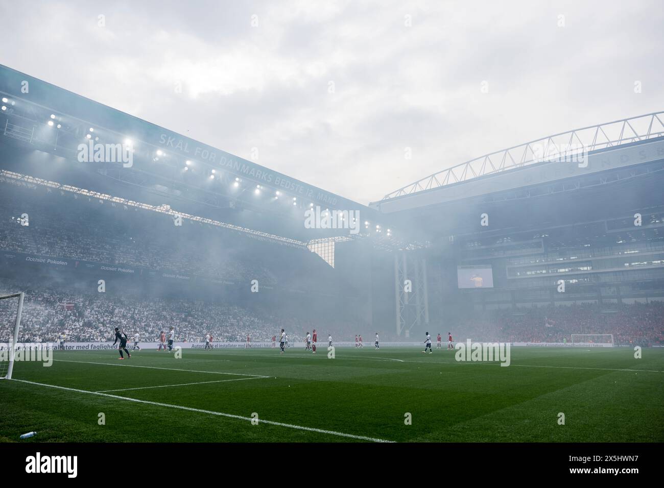 Copenhagen, Denmark. 09th May, 2024. The Parken stadium seen during the ...