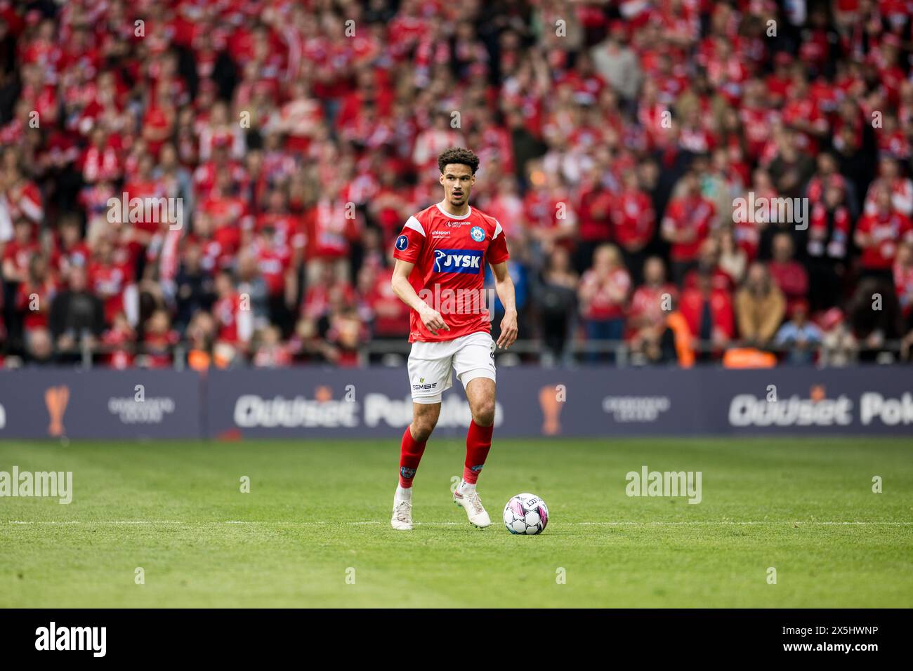 Copenhagen, Denmark. 09th, May 2024. Joel Felix (4) of Silkeborg IF ...