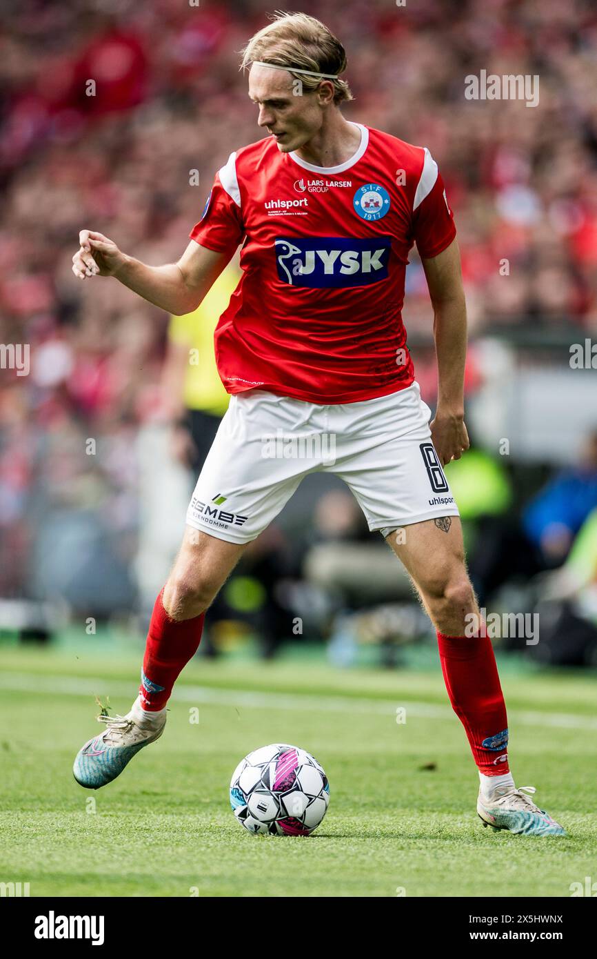 Copenhagen, Denmark. 09th, May 2024. Stefan Thordarson (8) of Silkeborg ...