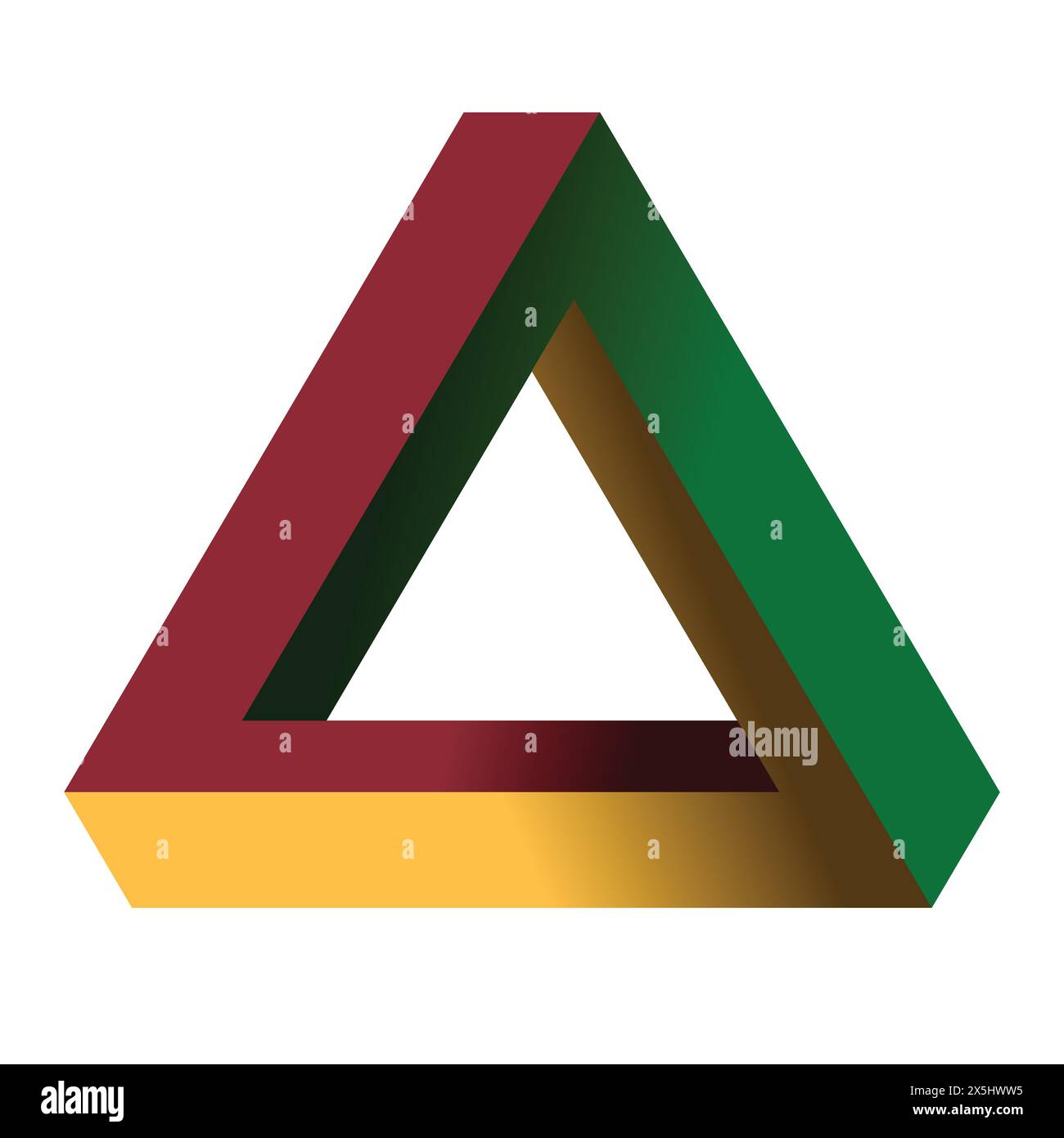 The abstract color triangle overlap on a white background Stock Vector ...
