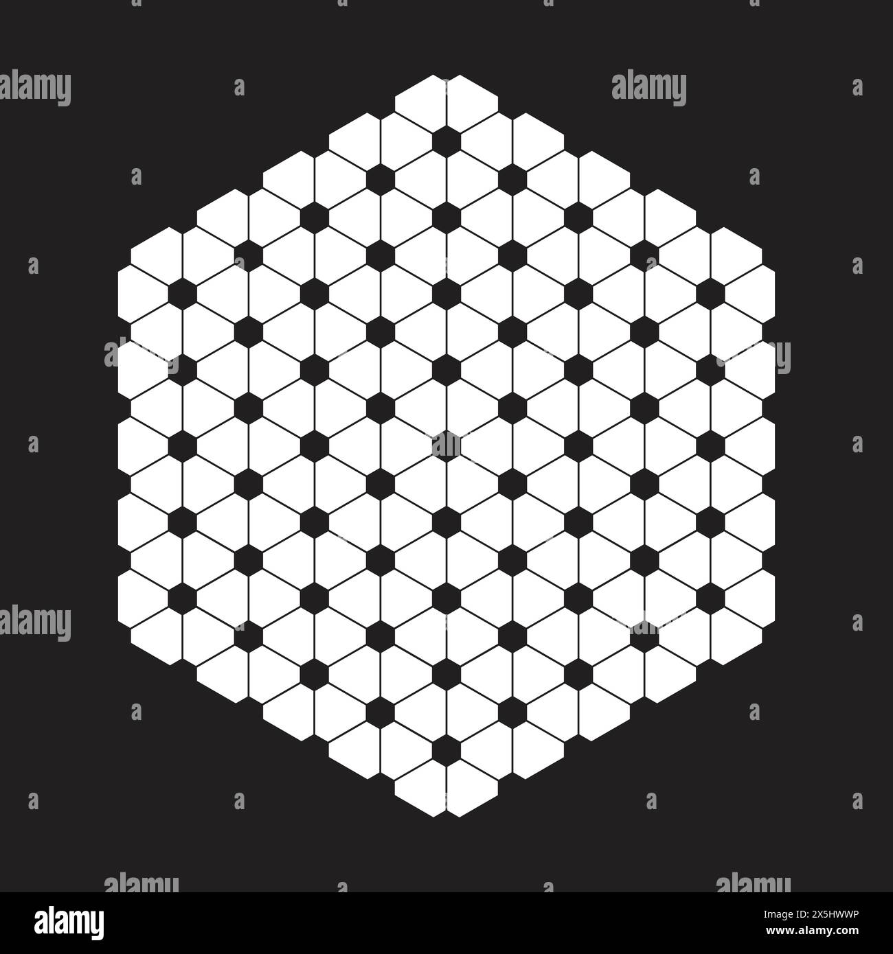 The hexagon overlap on a black background Stock Vector Image & Art - Alamy