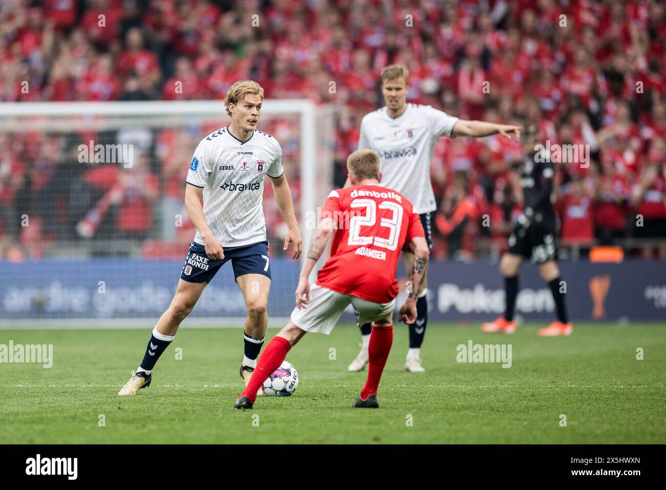 Copenhagen, Denmark. 09th, May 2024. Mads Emil Madsen (7) of Aarhus GF ...
