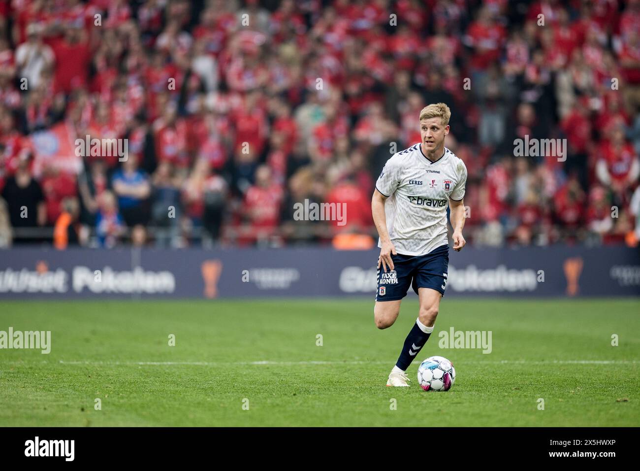 Copenhagen, Denmark. 09th May, 2024. Mats Knoester (3) of Aarhus GF ...