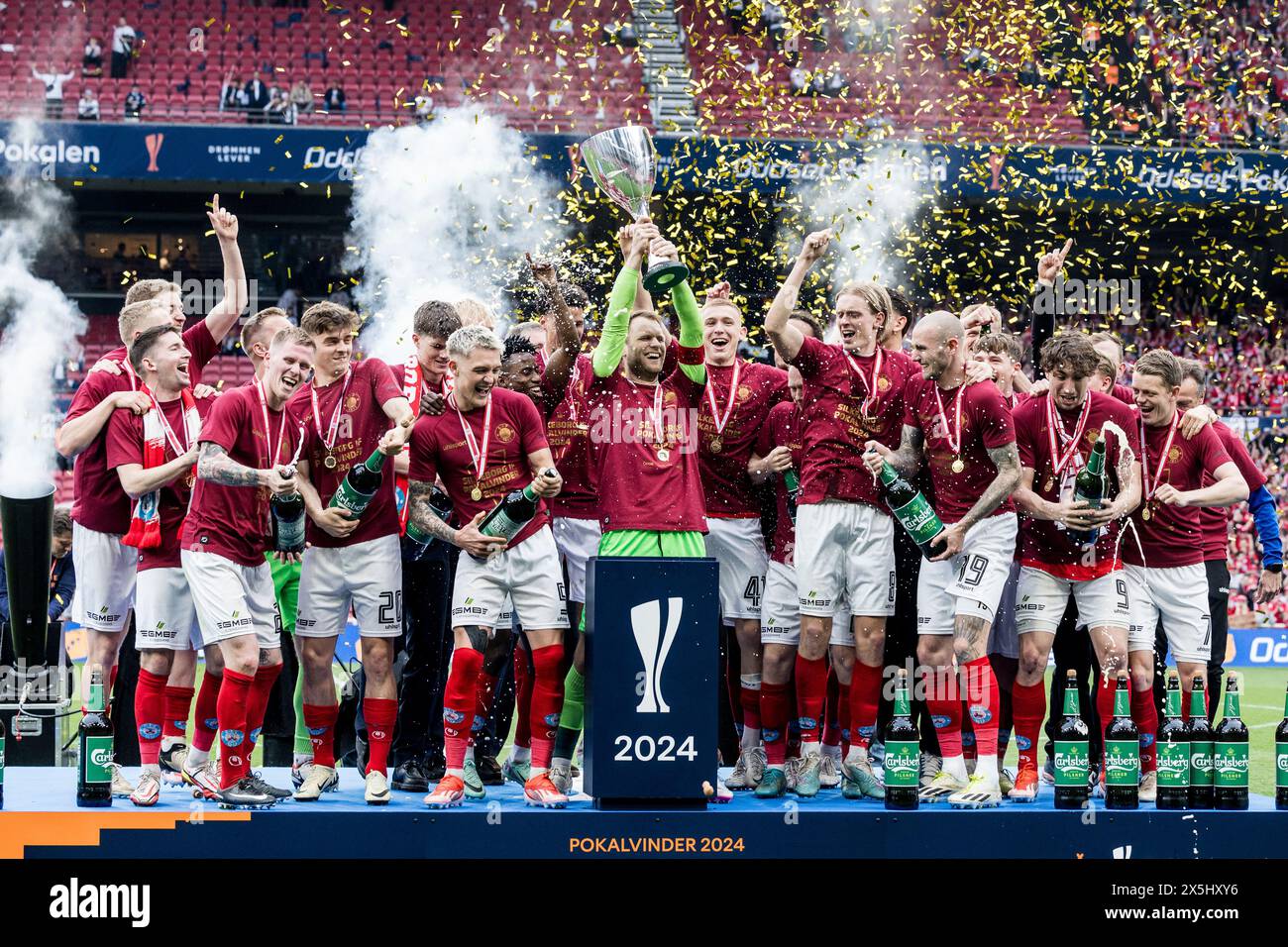 Copenhagen, Denmark. 09th, May 2024. Captain Nicolai Larsen (1) and the ...