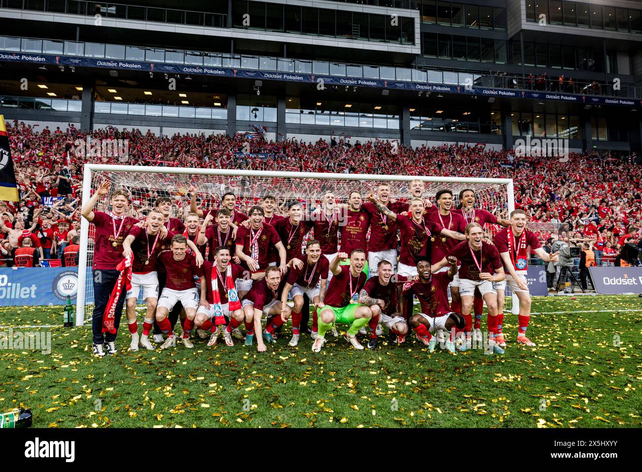Copenhagen, Denmark. 09th May, 2024. The players of Silkeborg IF seen ...