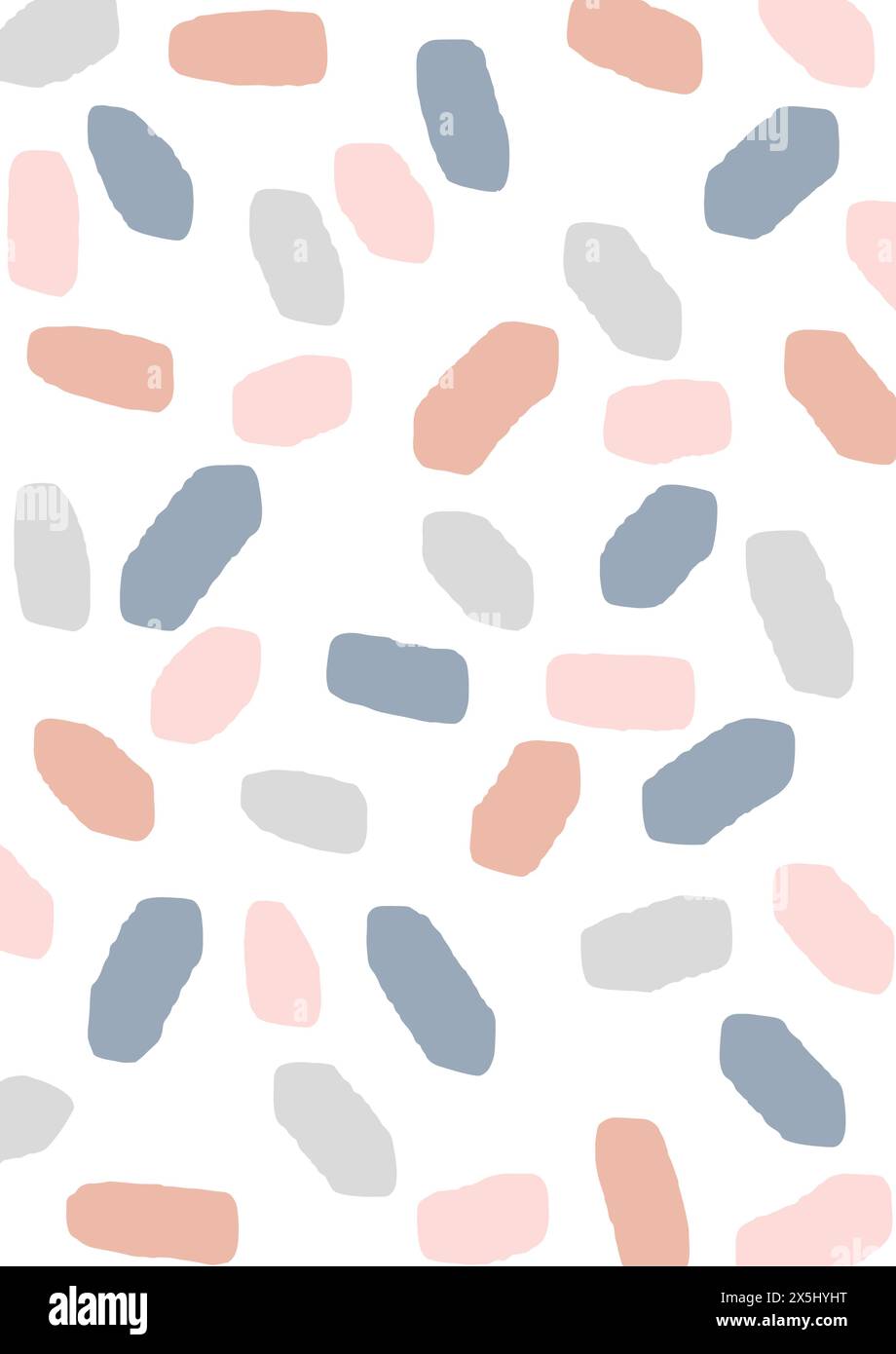 abstract Scandi style hand painted pattern background design Stock Vector Image & Art - Alamy