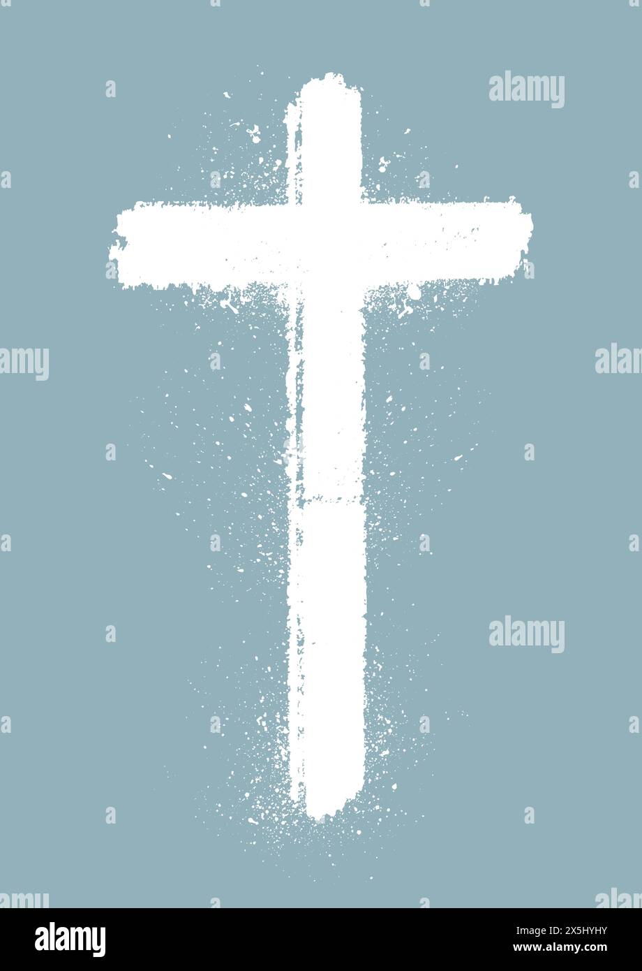 abstract background with a grunge style white cross design Stock Vector ...