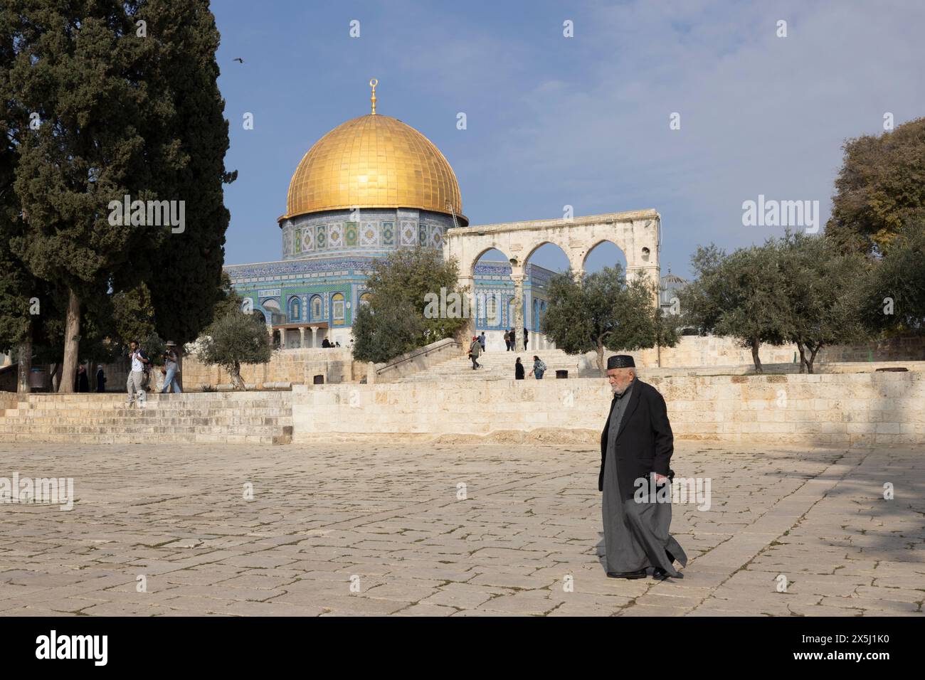 Israel, Jerusalem. Temple Mount, Al-Aqsa Mosque linked to Muhammad and ...