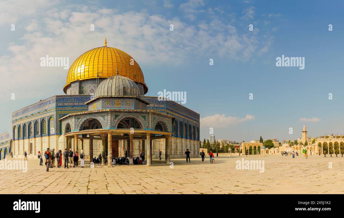 Israel, Jerusalem. Temple Mount, Al-Aqsa Mosque linked to Muhammad and ...