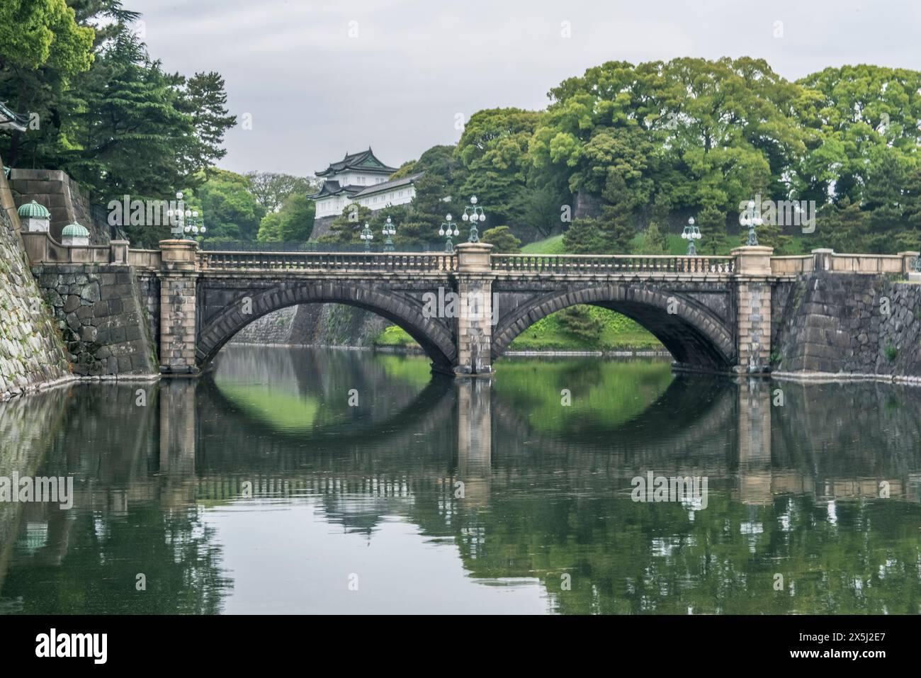 Japan, Tokyo. Imperial Palace, Nijubashi Bridge Stock Photo - Alamy
