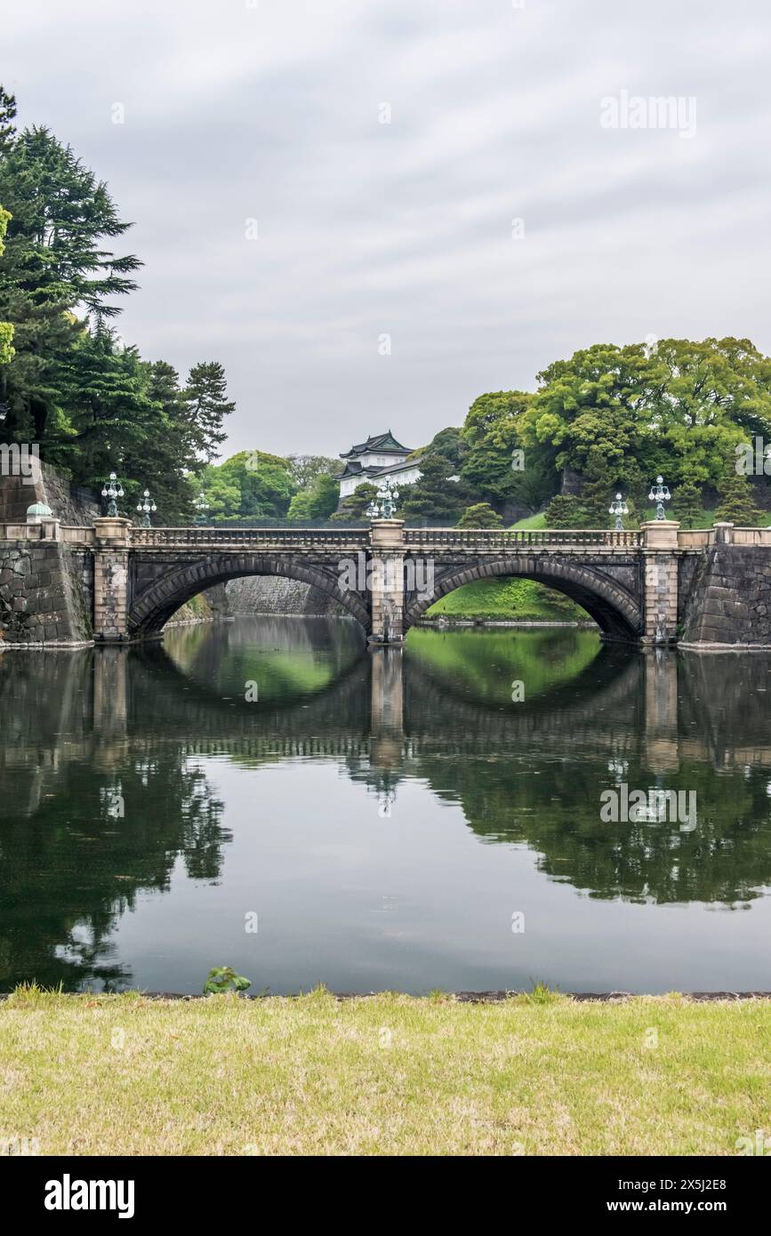 Japan, Tokyo. Imperial Palace, Nijubashi Bridge Stock Photo - Alamy