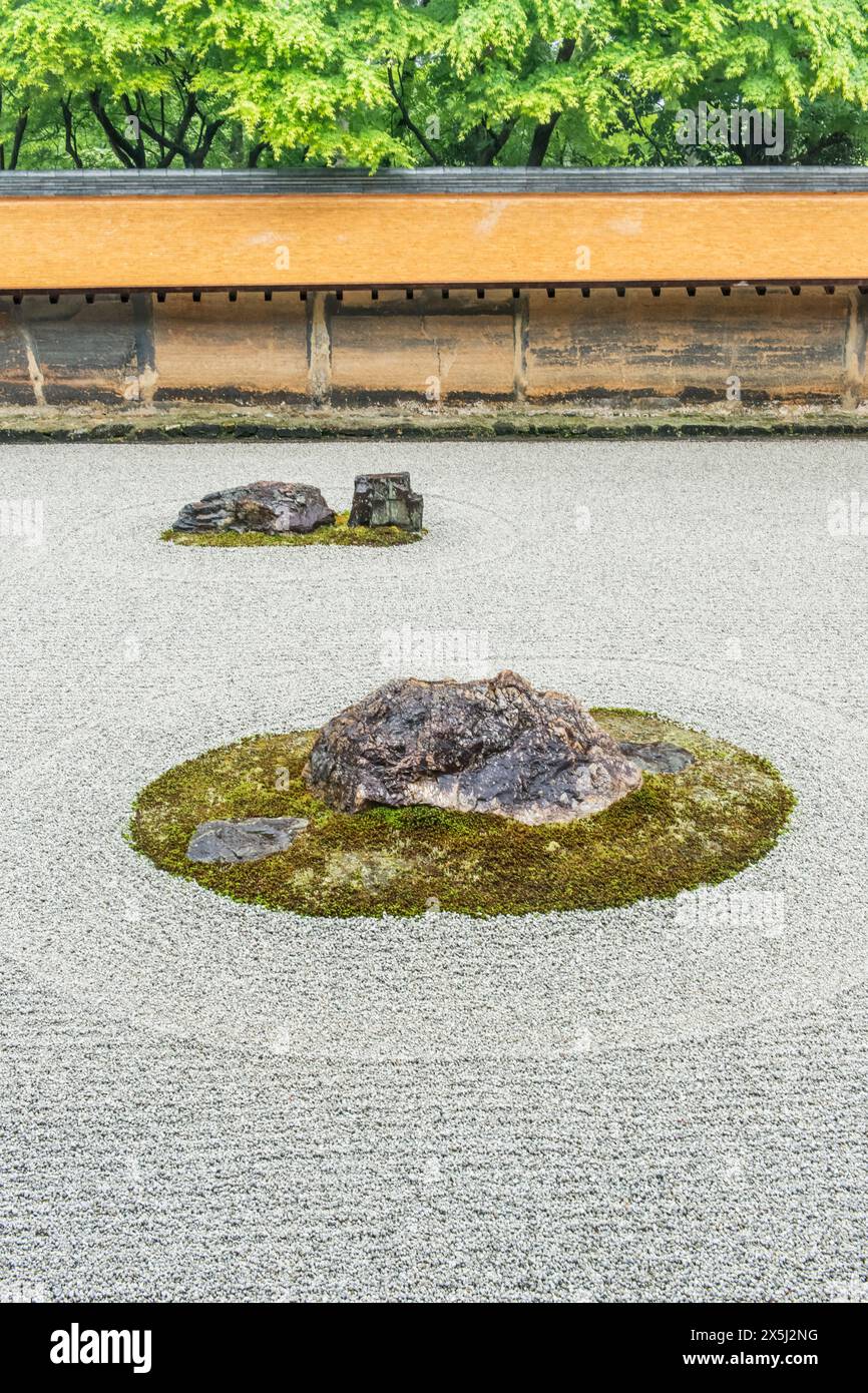 Japan, Kyoto. Ryoan-ji Temple Rock Garden Stock Photo - Alamy