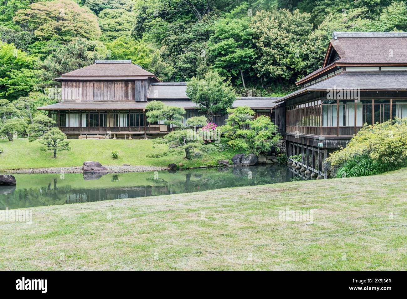 Japan, Yokohama. Sankei-en Garden Stock Photo - Alamy
