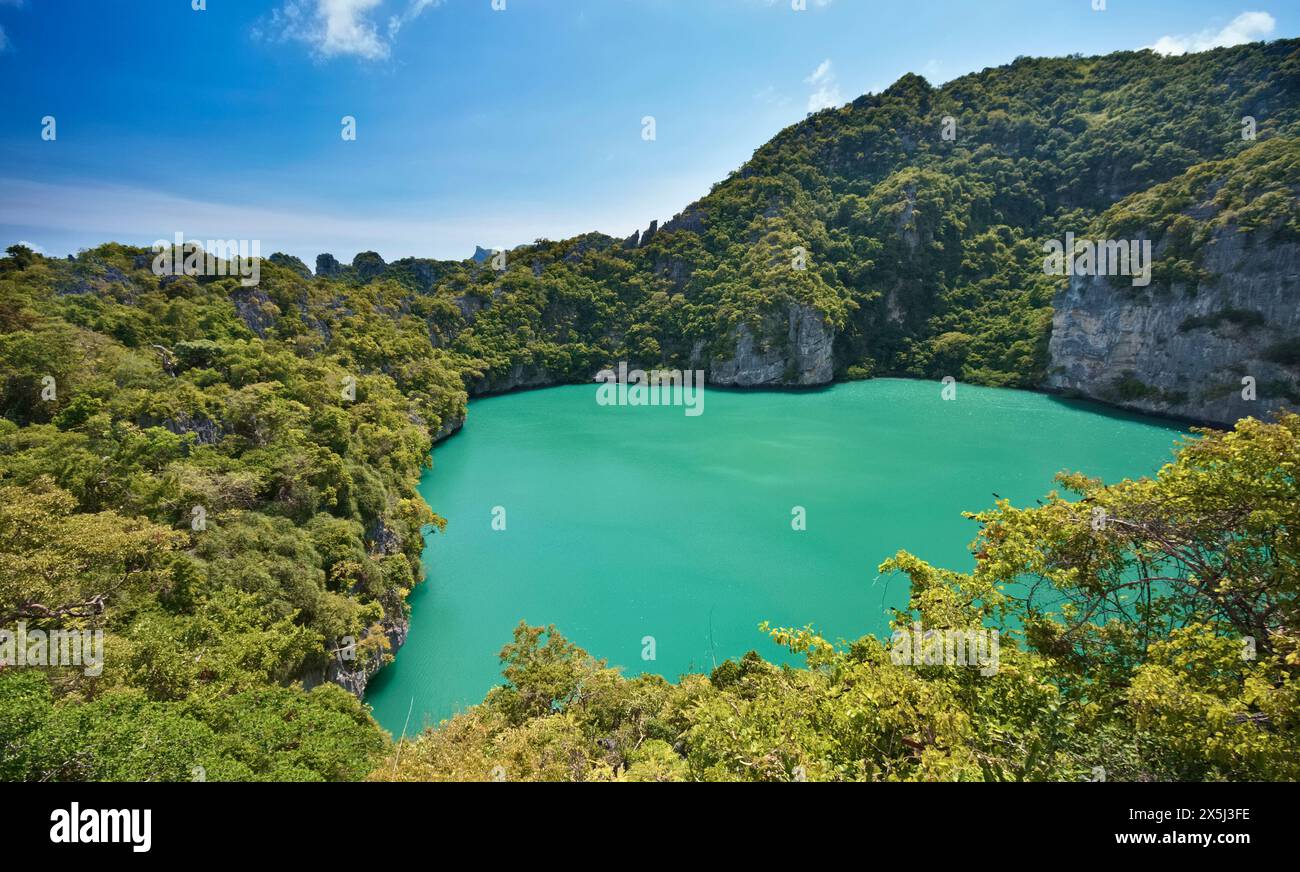 Thailand, MU KOH ANGTHONG National Marine Park, view of the Talay Nai ...