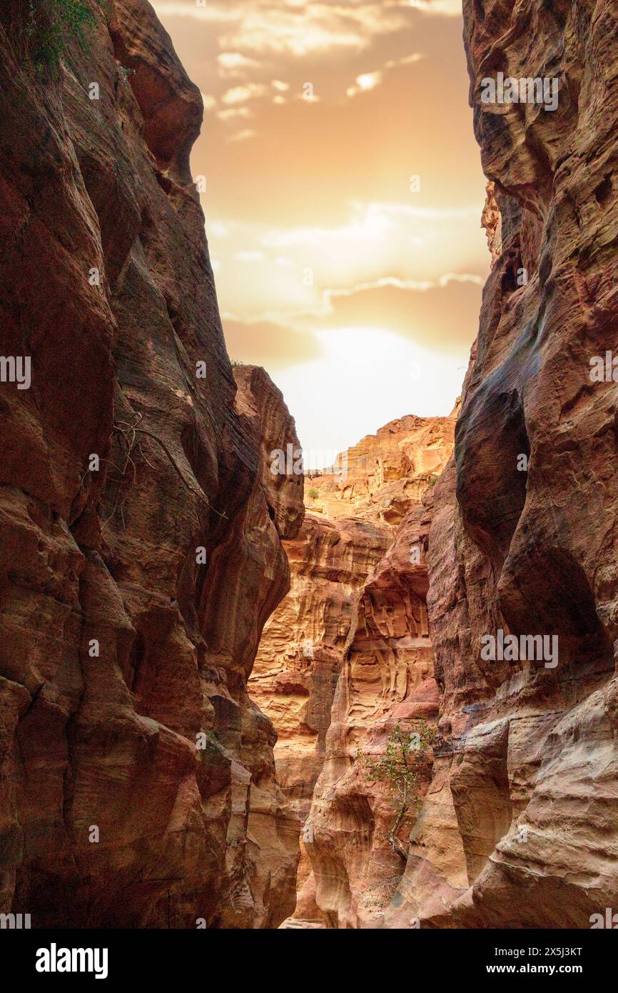 Jordan, Petra. Unesco World Heritage Site, capital of the Nabataean ...