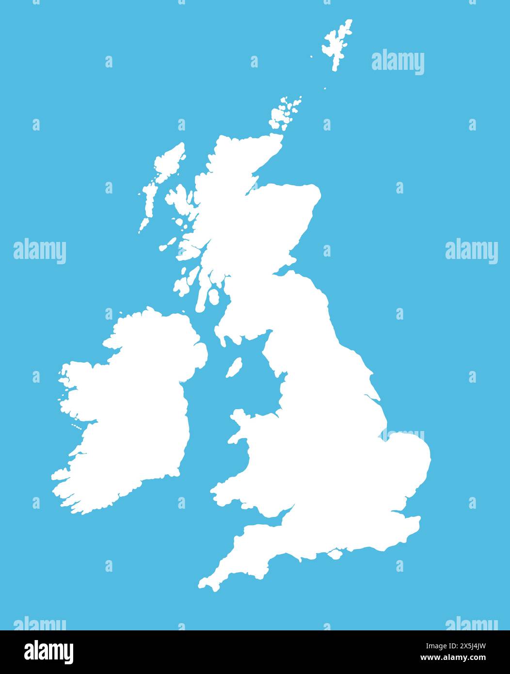 Map of uk and northern europe map hi-res stock photography and images ...