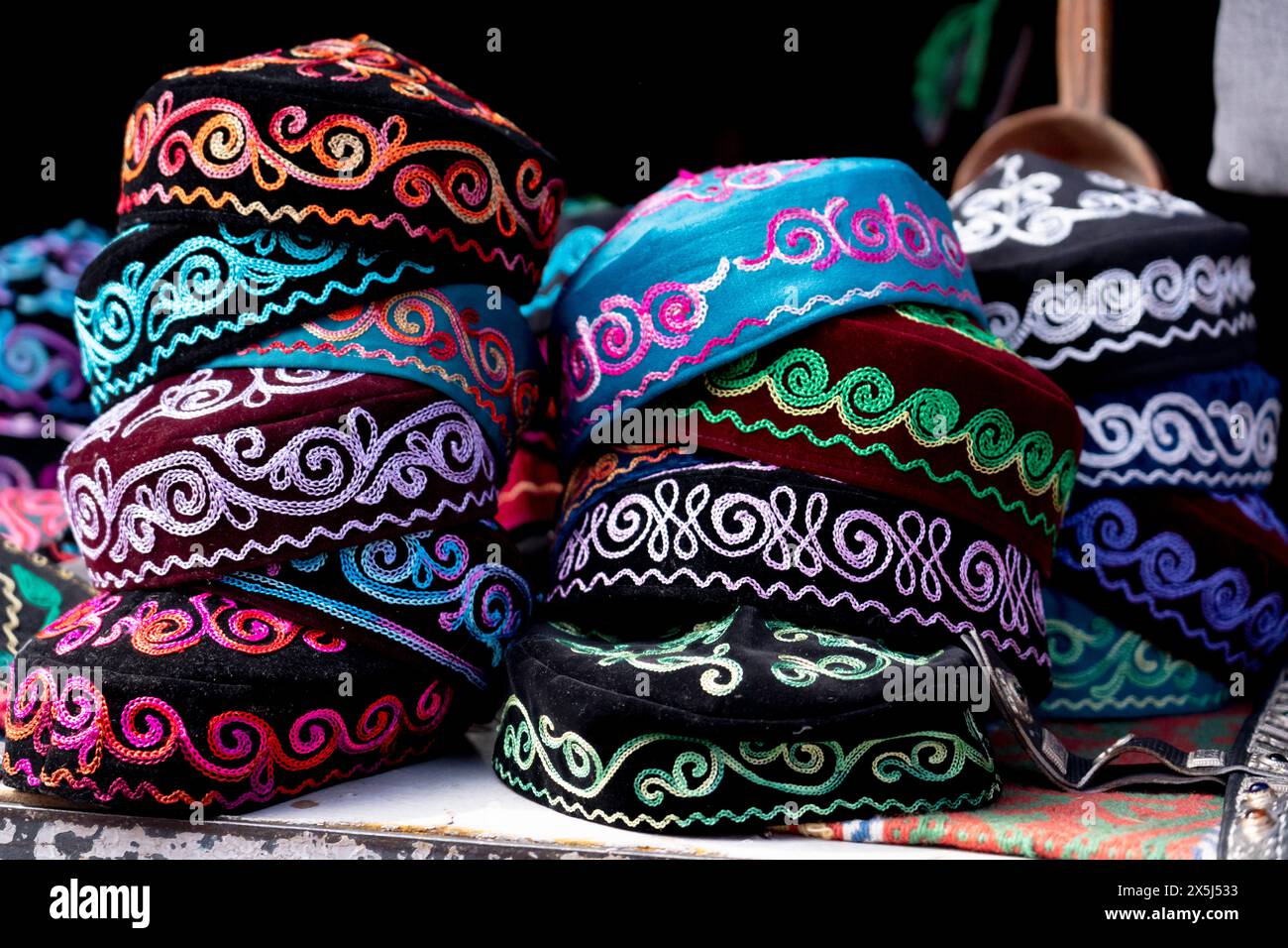 Asia, Mongolia, Bayan-Olgii Province, Olgii. The market in Olgii ...