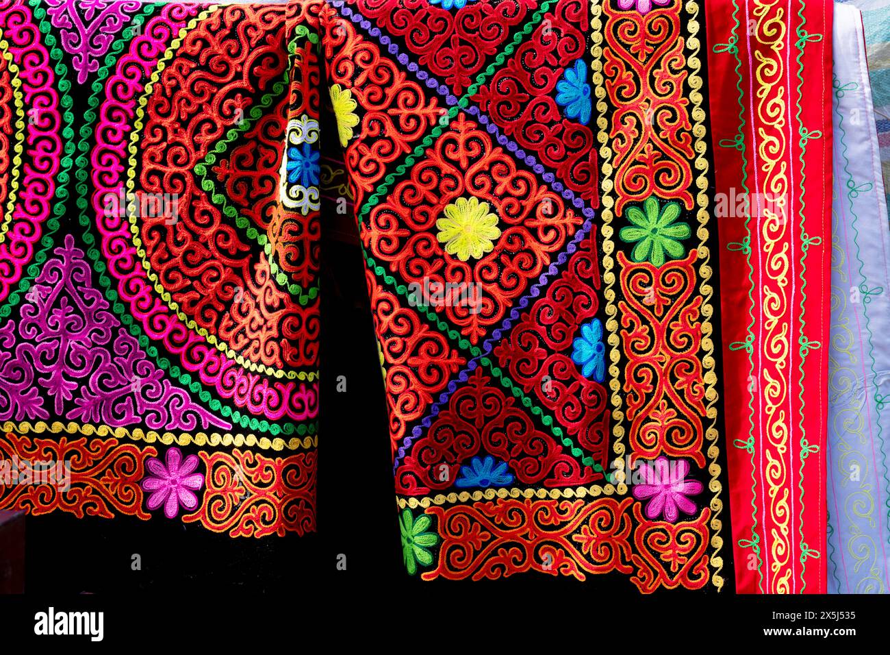 Asia, Mongolia, Bayan-Olgii Province, Olgii. The market in Olgii ...