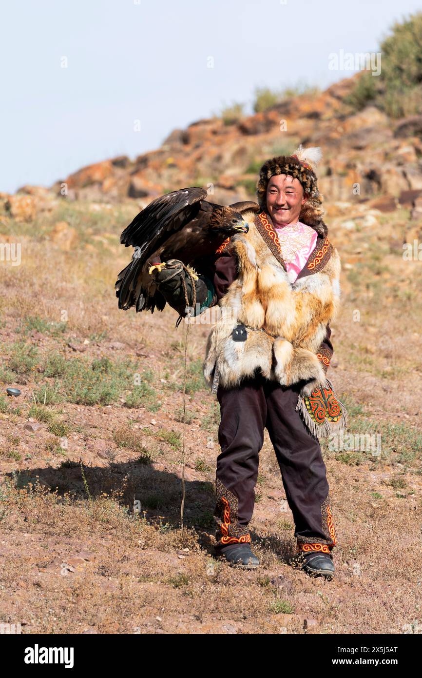 Asia, Mongolia, Bayan-Olgii Province. Altai Eagle Festival, Kazakh ...
