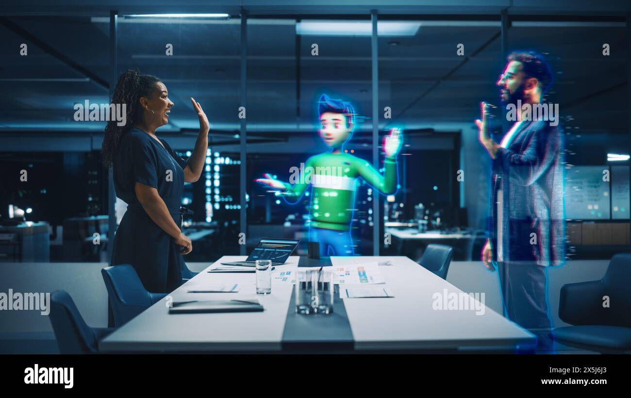 Holographic virtual assistant hi-res stock photography and images - Alamy