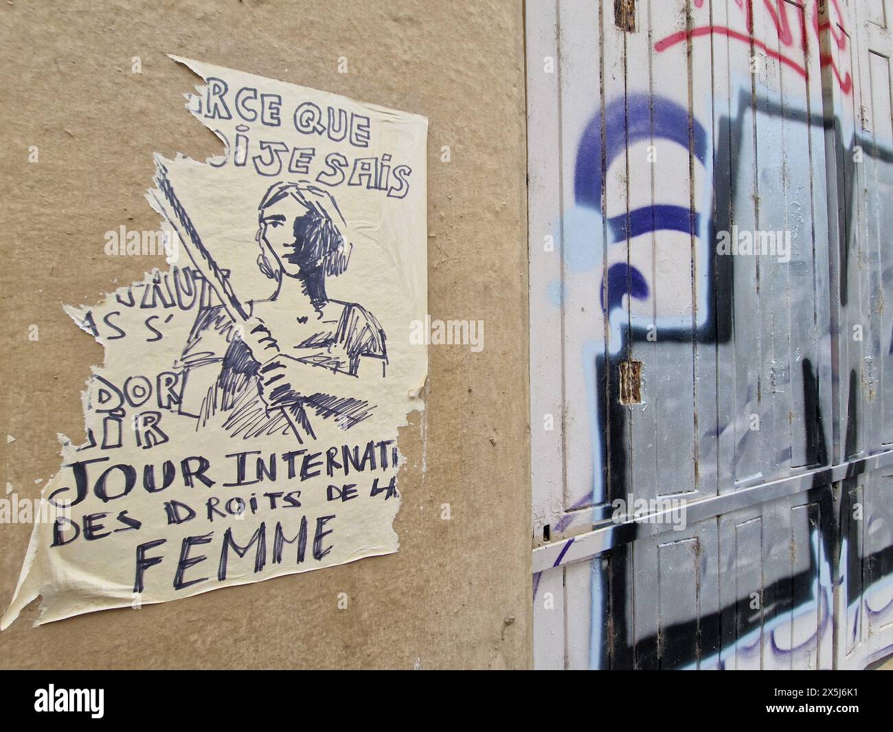International women's day france poster hi-res stock photography and ...