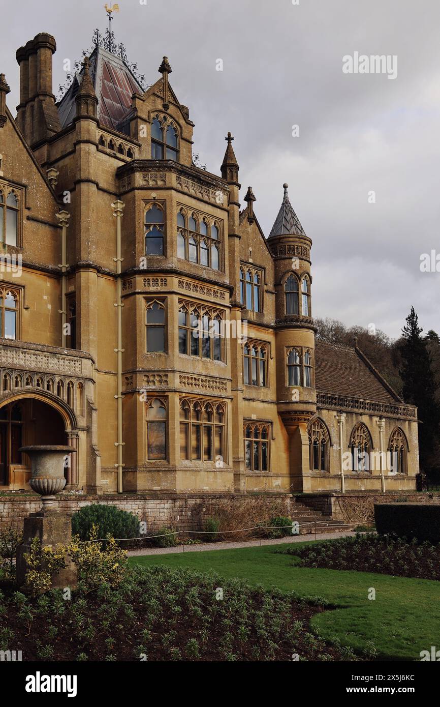 Tyntesfield national trust gothic mansion Stock Photo - Alamy