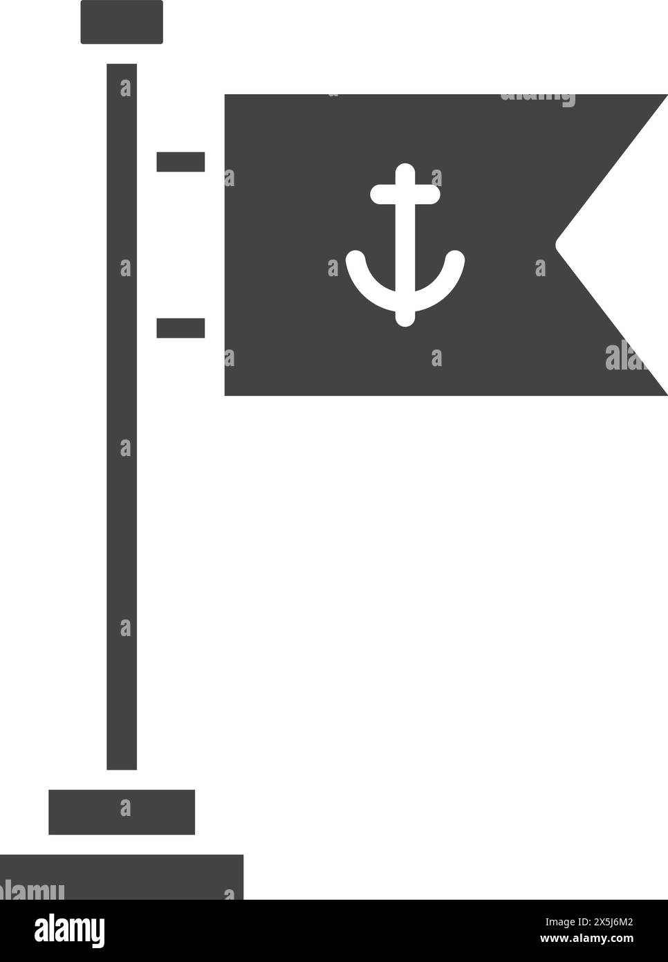 Flag Pole icon vector image. Suitable for mobile application web ...