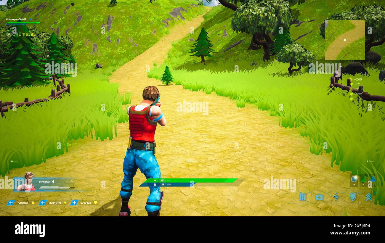 Non-Violent Video Game Mock-up Concept. Game play 3D Third Person ...