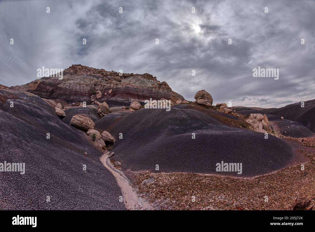 North Butte below Blue Mesa AZ Stock Photo - Alamy