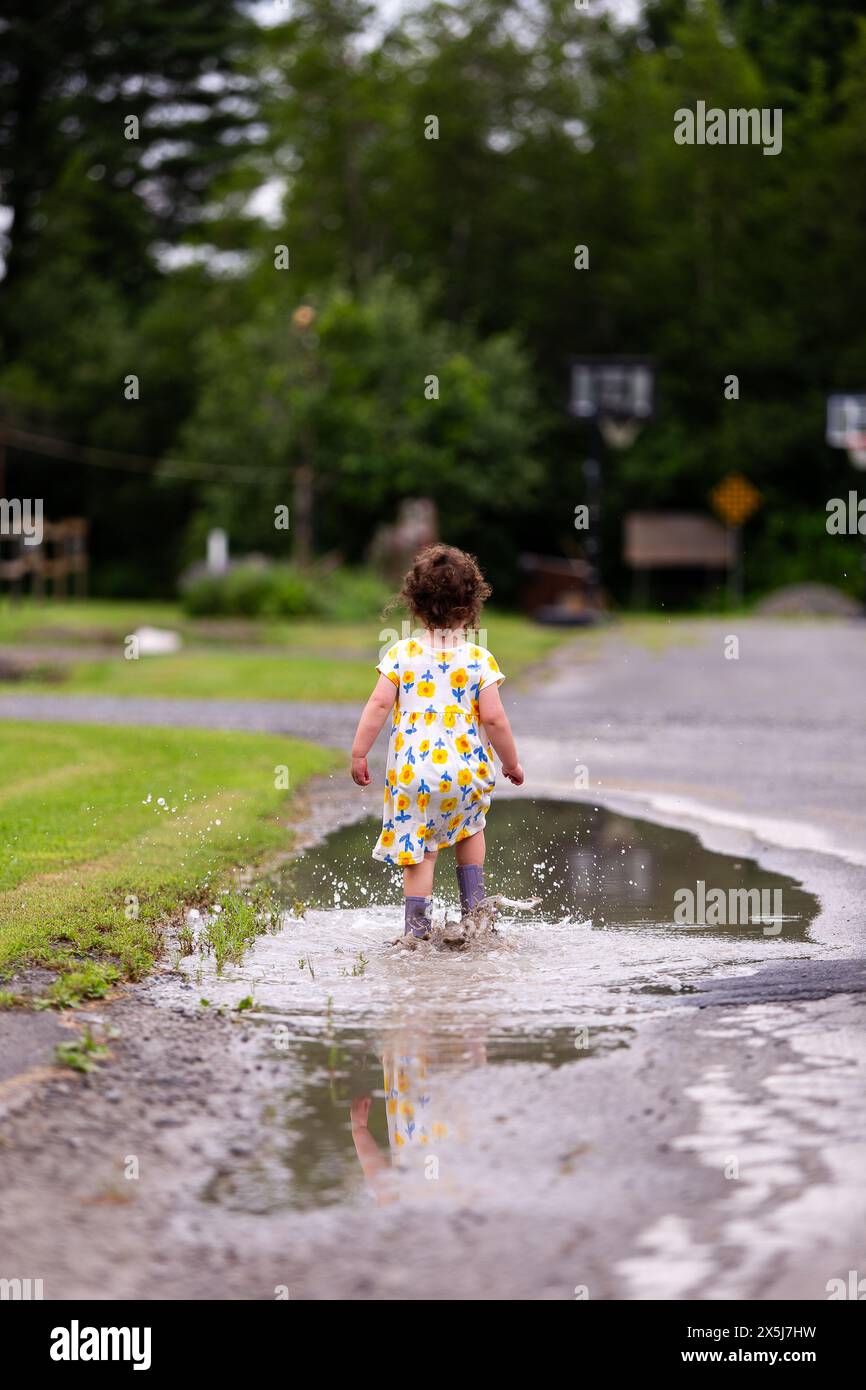 Rainboots puddle hi-res stock photography and images - Alamy