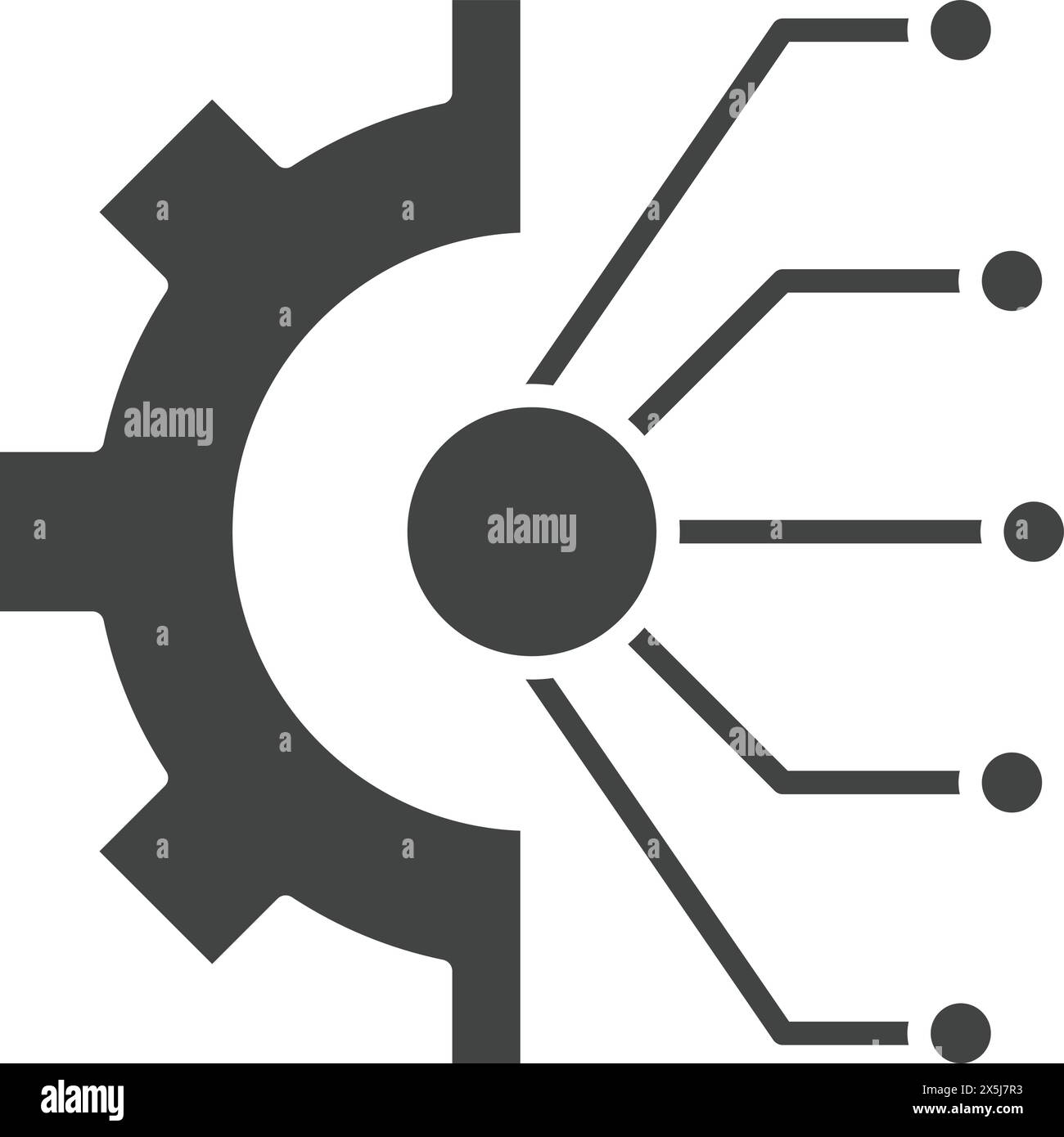 Integration icon vector image Stock Vector Image & Art - Alamy