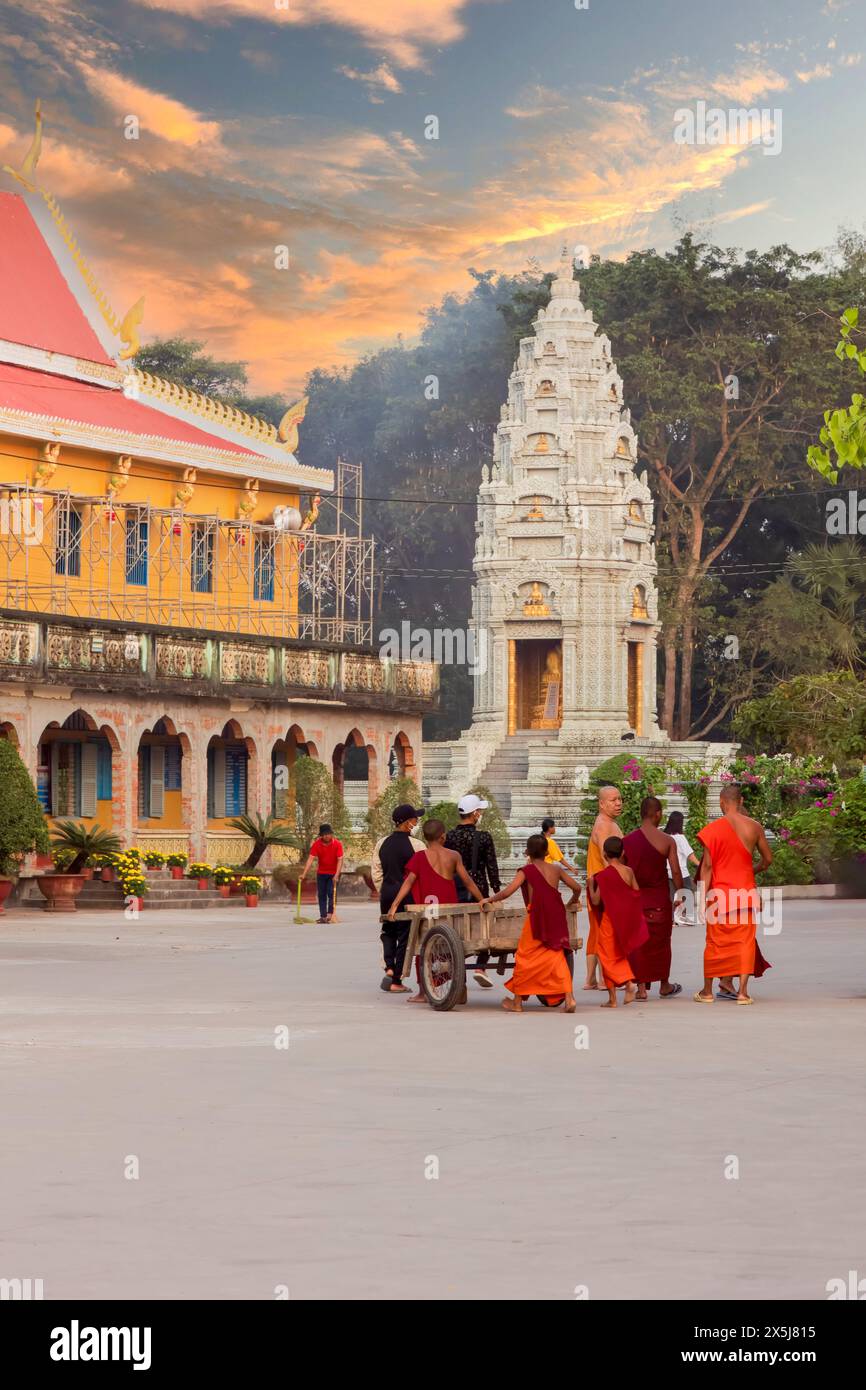 Vietnam, Buddhist Soc Trang Temple. Famous historic and religious ...