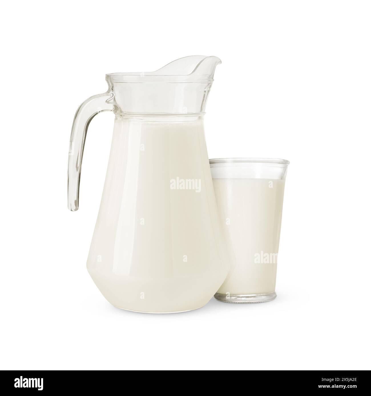 Glass filled milk Cut Out Stock Images & Pictures - Alamy