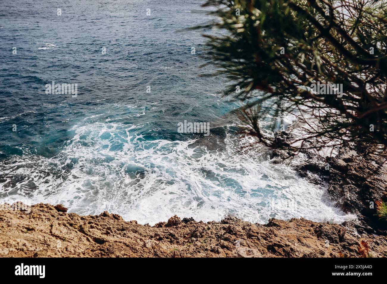 View of the beautiful Saint Jean Cap Ferrat peninsula on the French ...